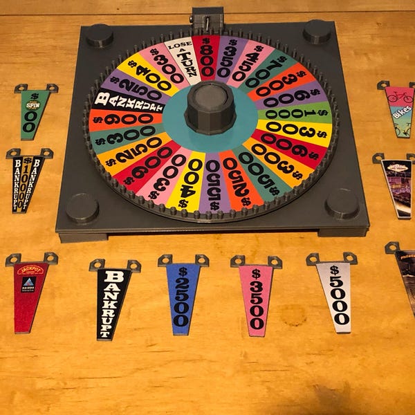 1998-1999 Era Wheel of Fortune Board Game Wheel Spinner - Wheel Itself ...