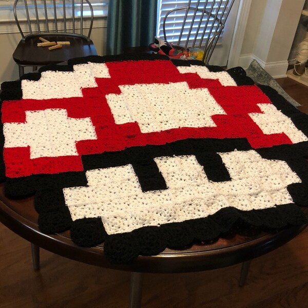 8-bit Legend of Zelda (link's Shield) Rug, Wall Hanging or Blanket - Etsy