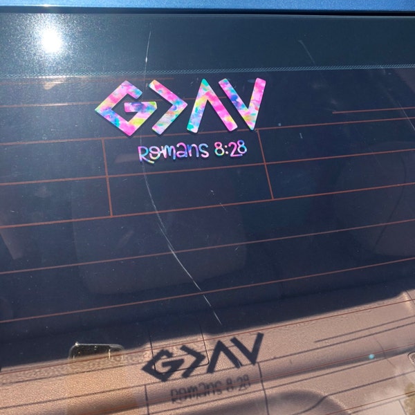 God is Greater Decal, Romans 8 28, Bible Decal, Bible Journaling ...