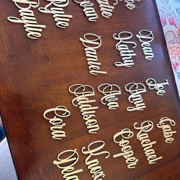 Modern Wedding Name Plate Setting Acrylic Wedding Name Place Card ...