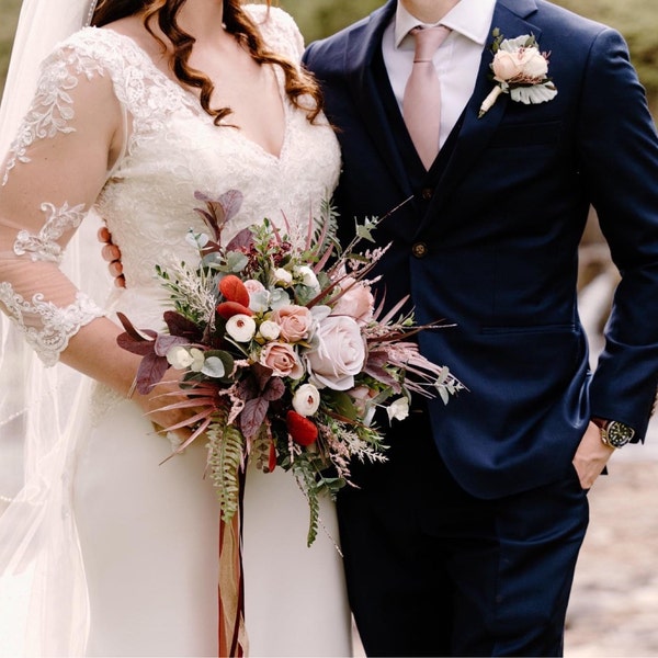 Peach and Powder Blue Birdcage Veiling Feather Fascinator, Headband ...