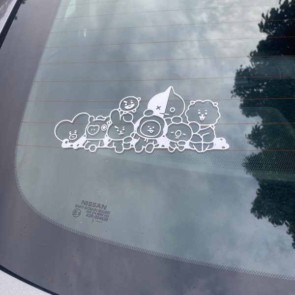 BT21 Inspired Vinyl Decal BT21 Vinyl Decal Car Decal BT21 Tumbler Decal ...