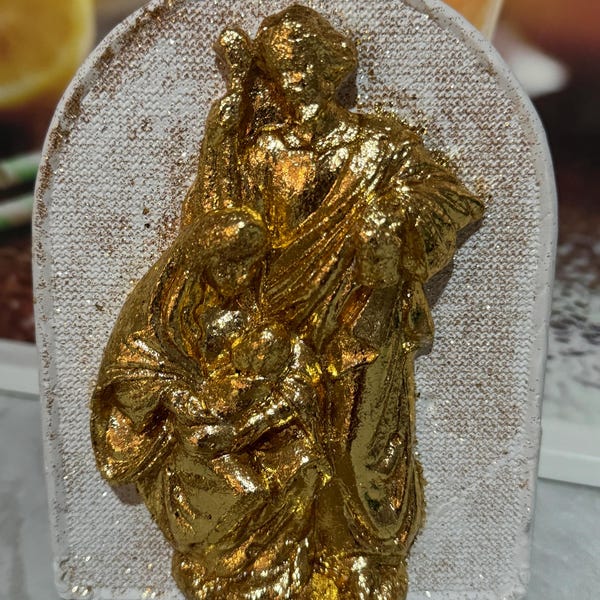Saints Virgin Mary Jesus Sculpture Candle Silicone Mold, Jesus Catholic ...