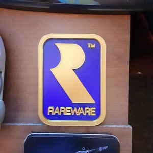 Revised Rareware Video Game Logo Sign Decoration 4.5x3in videogame ...