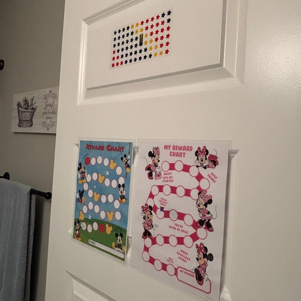 Minnie Mouse Reward Chart for Kids, Chore Chart, Behaviour Chart ...