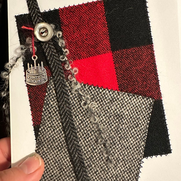 Impressionist Card, Handmade Fiber Art Greeting Card, Evening Star Card ...