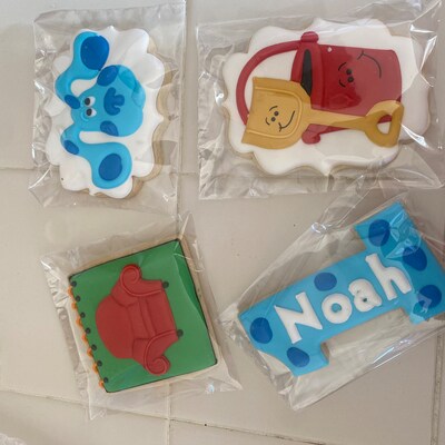 Blues Clues Decorated Cookies - Etsy