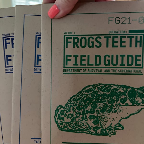Frogs Teeth Field Guide FG22-110 - Etsy