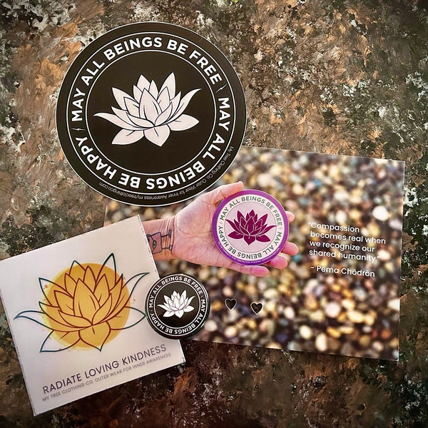 Buddhist Patch-may All Beings Be Free-may All Beings Be Happy ...