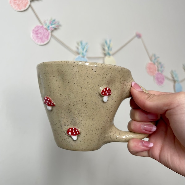 Personalised Bow Mug, Write Whatever You Want! Handmade Custom Ceramic ...