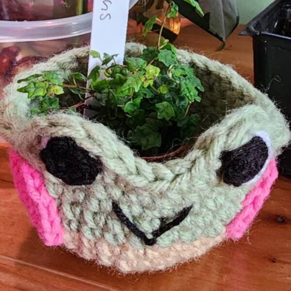 Froggy Mini Planter Crochet Pattern, Crochet Planter, Frog Planter - Etsy