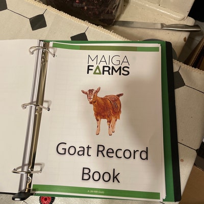 Printable Cattle Records Page Instant Download 8.5x11 PDF Homestead ...