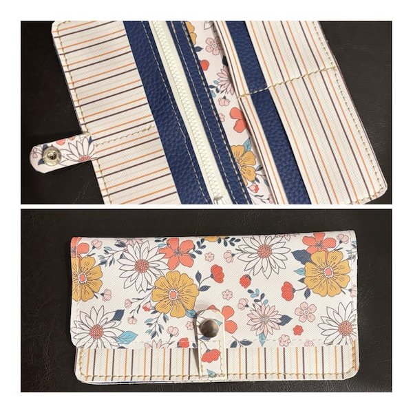 PDF Bifold Wallet 2 Template Simple Wallet Card Wallet PDF Bi-fold ...