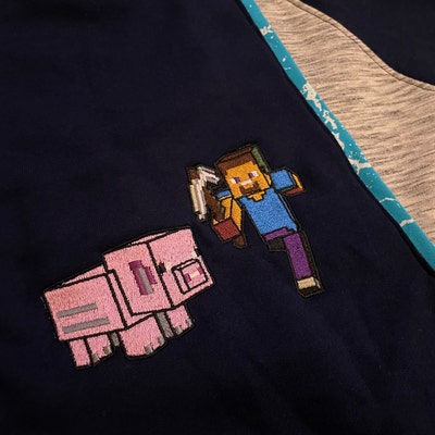 Steve Minecraft Embroidery Design digital File - Etsy