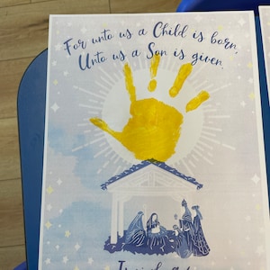 Sunday School Kids Craft, Christian Christmas Gifts, Isaiah 9:6 Birth ...