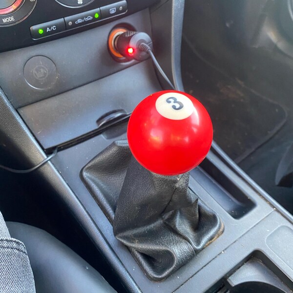 Billiard Pool Ball Shift Knob Threaded Gear Shifter Shifting Exact Fit ...