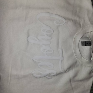 Puff Vinyl Sweatshirt CUSTOMIZABLE Sports School Spirit Gift Trendy ...