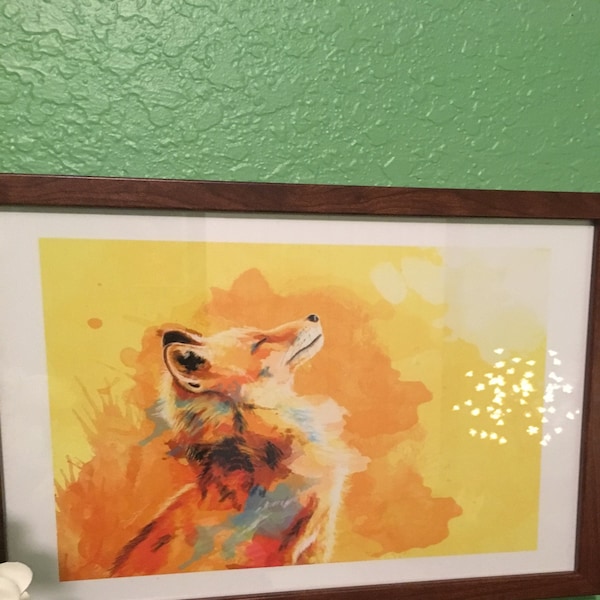 Fox Art Print, Cute Animal Prints, Fox Poster, Woodland Animals Wall ...