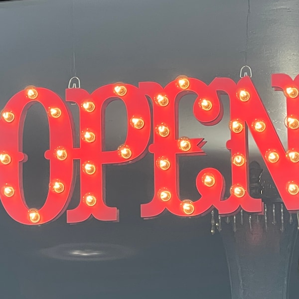 Light up Open Sign, Open Sign, Light up Name Sign, Name Sign ...