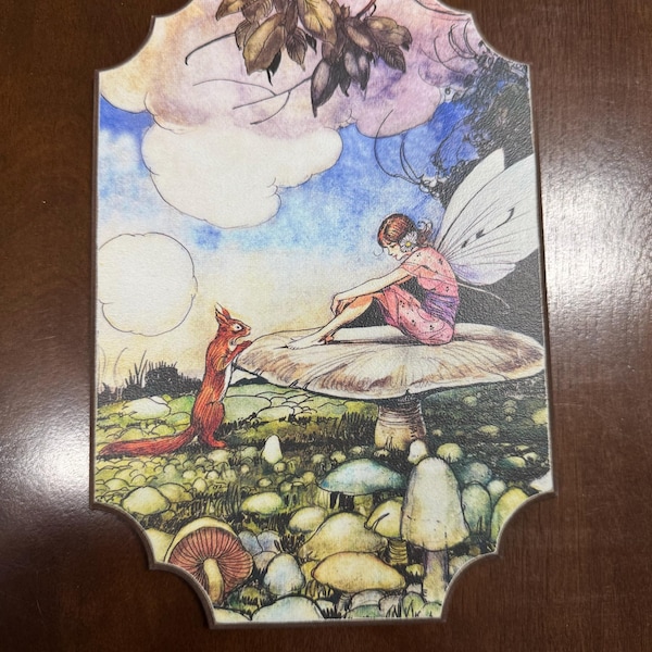 The Tulip Fairy Vintage Fairy Tale Story Book Illustration Distressed ...