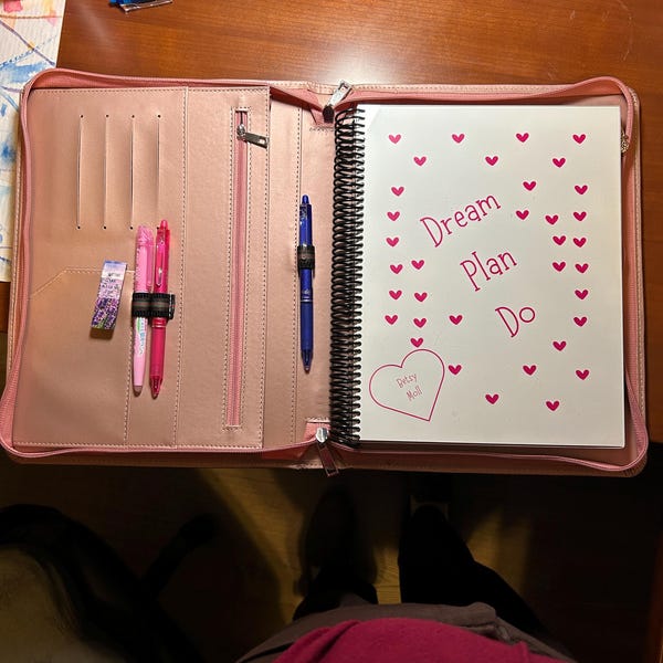 Personalized Black Crazy Horse Leather Portfolio With 3R Binder, Office ...