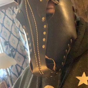 Handmade Hand Stitched Genuine Leather Steampunk Biker Face | Etsy