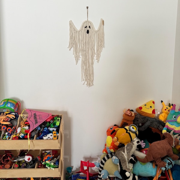 Macrame Halloween Ghost, Rope Ghost, Halloween Ghost, Ghost Decorations ...