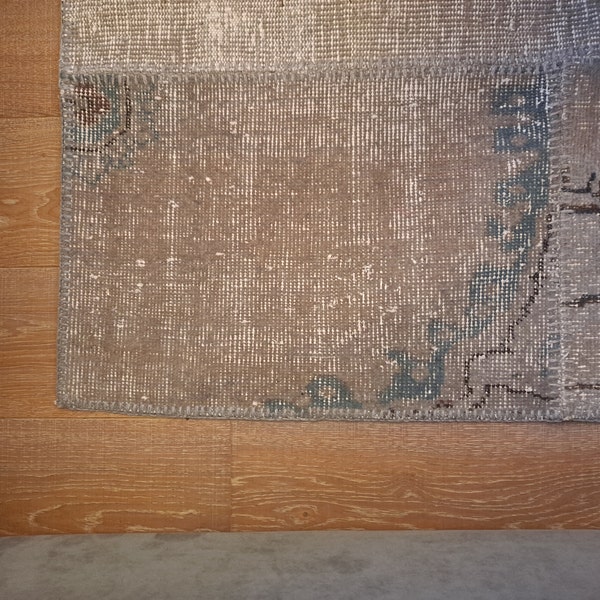 Turkish Patchwork Rug, Vintage Handmade Rug, Home Decor, Anatolian Rug ...