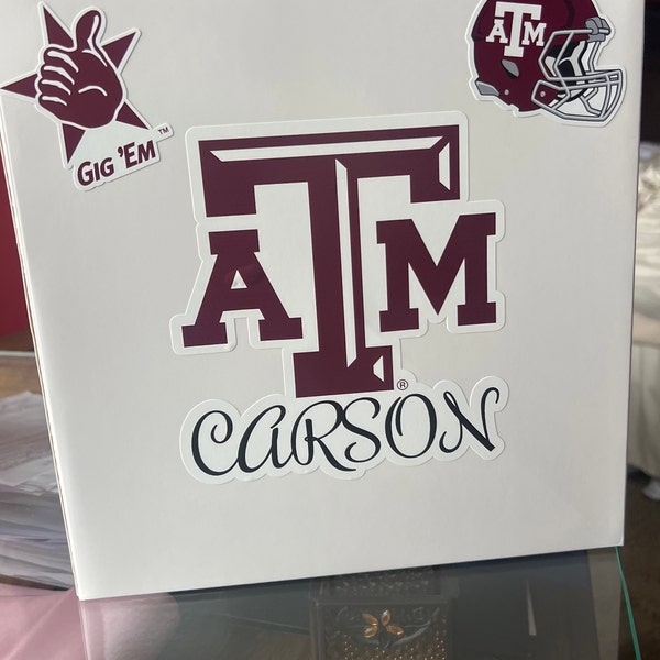 Texas A&M Aggies Customizable Vinyl Sticker - Multiple Sizes Available ...