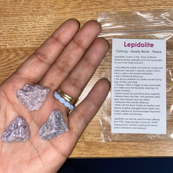 Raw Lepidolite Stone - Lilac Lepidolite Crystal - Raw Lepidolite ...