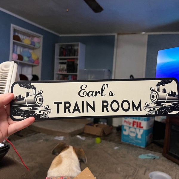 The Train Room Sign, Train Room, Train Wall Decor, Train Rooms, Custom ...