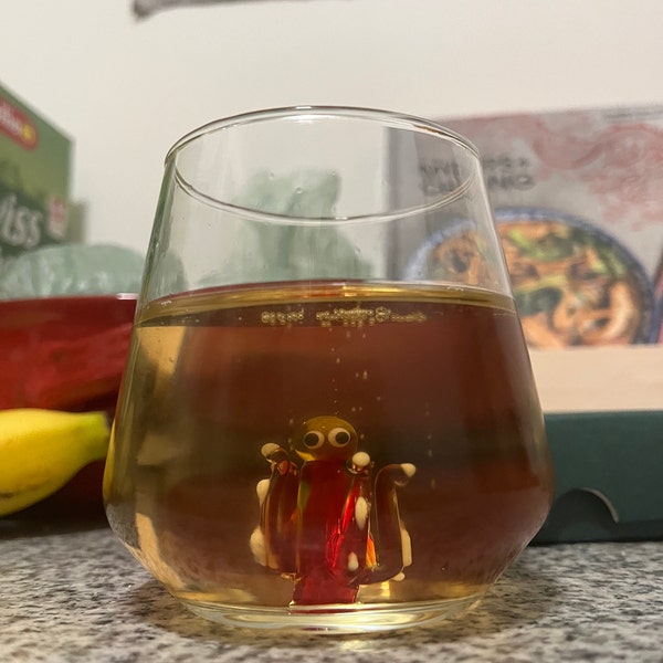 Water Drinking Glass With Handmade Octopus Animal Figure, Tumbler ...