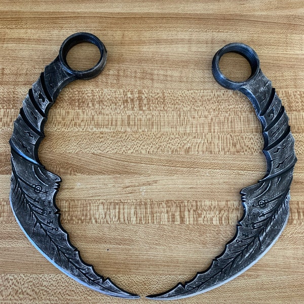 Full Size Maze Blades Demon Knife Karambits Mazikeen, Prop Replica ...