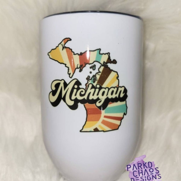 Retro Michigan Png, Michigan State Png, Michigan Clipart, Sublimation ...
