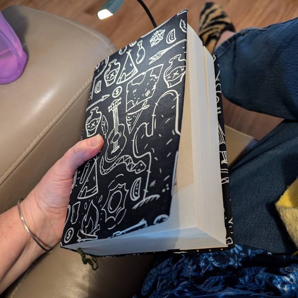 Cozy Books - Adjustable Book Cover - Fabric Book Cover - Adjustable ...