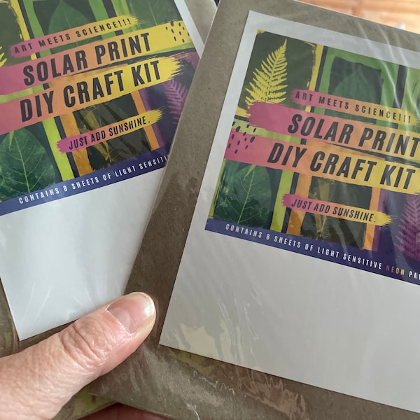 Sun Print Paper, Cyanotype Fern Template - Etsy