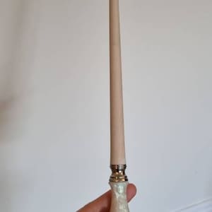 Hand Forged Metal Wand With Stitched Leather Handle - Etsy