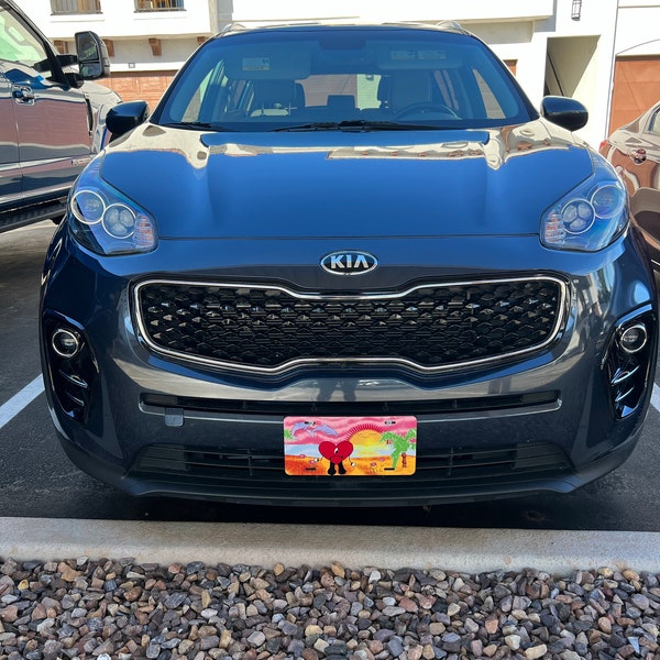 Bad Bunny License Plate, Bad Bunny Heart License Plate, Un Verano Sin ...
