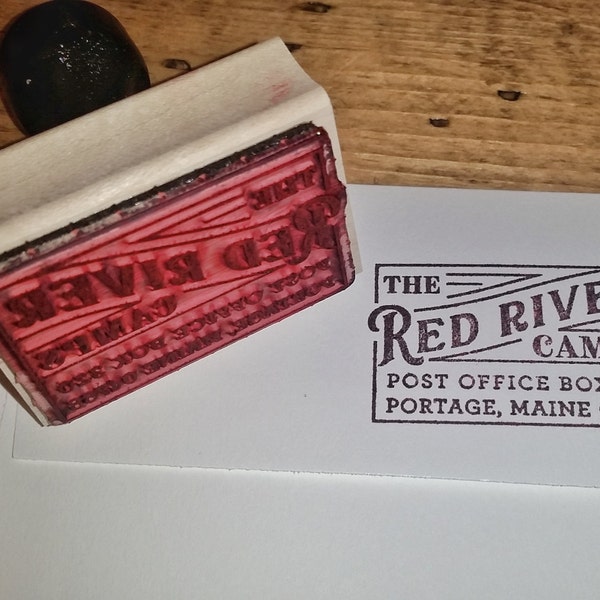 Custom Return Address Stamp Fancy Decorative Address Stamp Rubber or ...