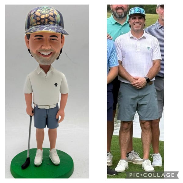 Custom Golf Bobblehead Personalized Golfer Doll, Present for Him or ...