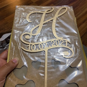 J Cake Topper Wedding Cake Toppers Cake Topper Wedding Wreath | Etsy