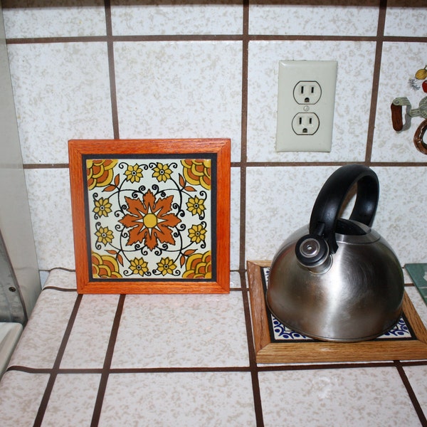 Trivet Handcrafted Oak Wood Frame - 14" X 8" Outside Dementions - Etsy