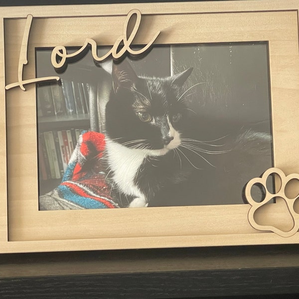 Personalized Cat Frame | Custom Cat Name Picture Frame | Gifts for Cat ...