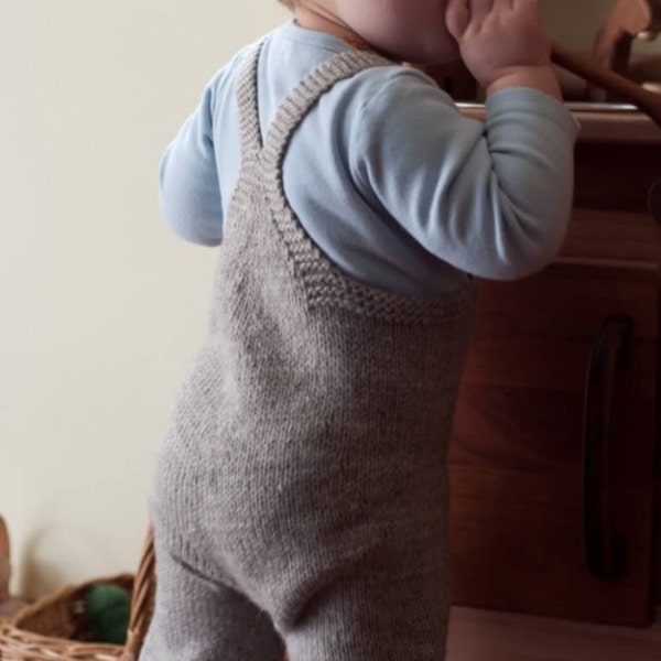Charlie’s Denim Overalls Knitting Pattern 12-18 Months - Etsy