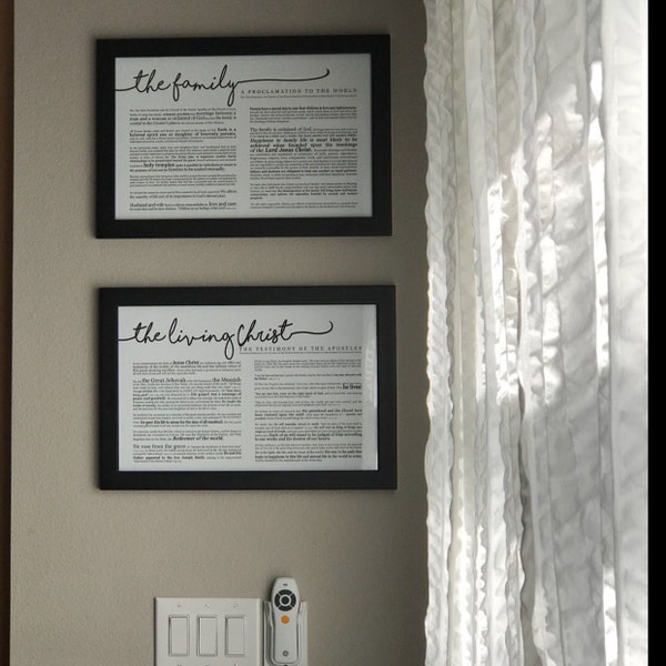 Horizontal Living Christ Print- on Premium Paper- Cursive- LDS - Etsy
