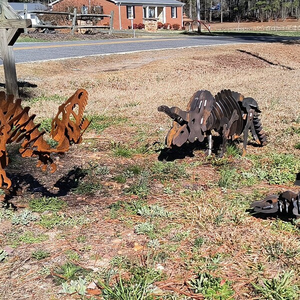 3D Welded Metal T-rex Skeleton Sculpture - Free Shipping - Etsy