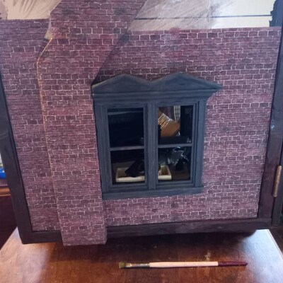 New 16 Sheets Dollhouse 1/12 Scale Wall Brick Stone 20x28cm Each Sheet ...