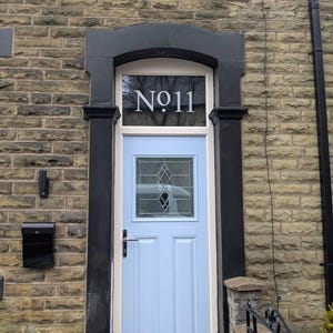 Chrome Gold Door Fanlight Transom House Door Numbers Traditional ...