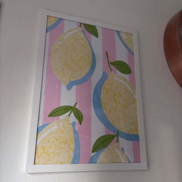 More Amor Por Favor Bright Wall Art Print Bedroom Trendy Modern ...