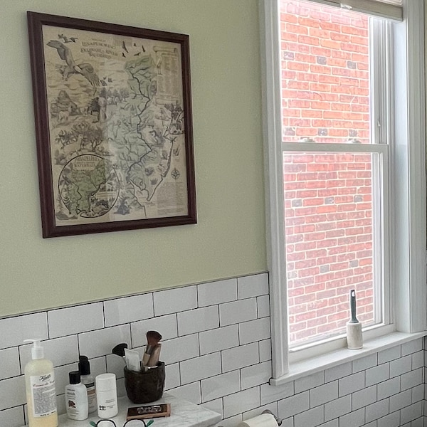 Map of Delaware River Watershed/lenapehoking, 16"x20" - Etsy